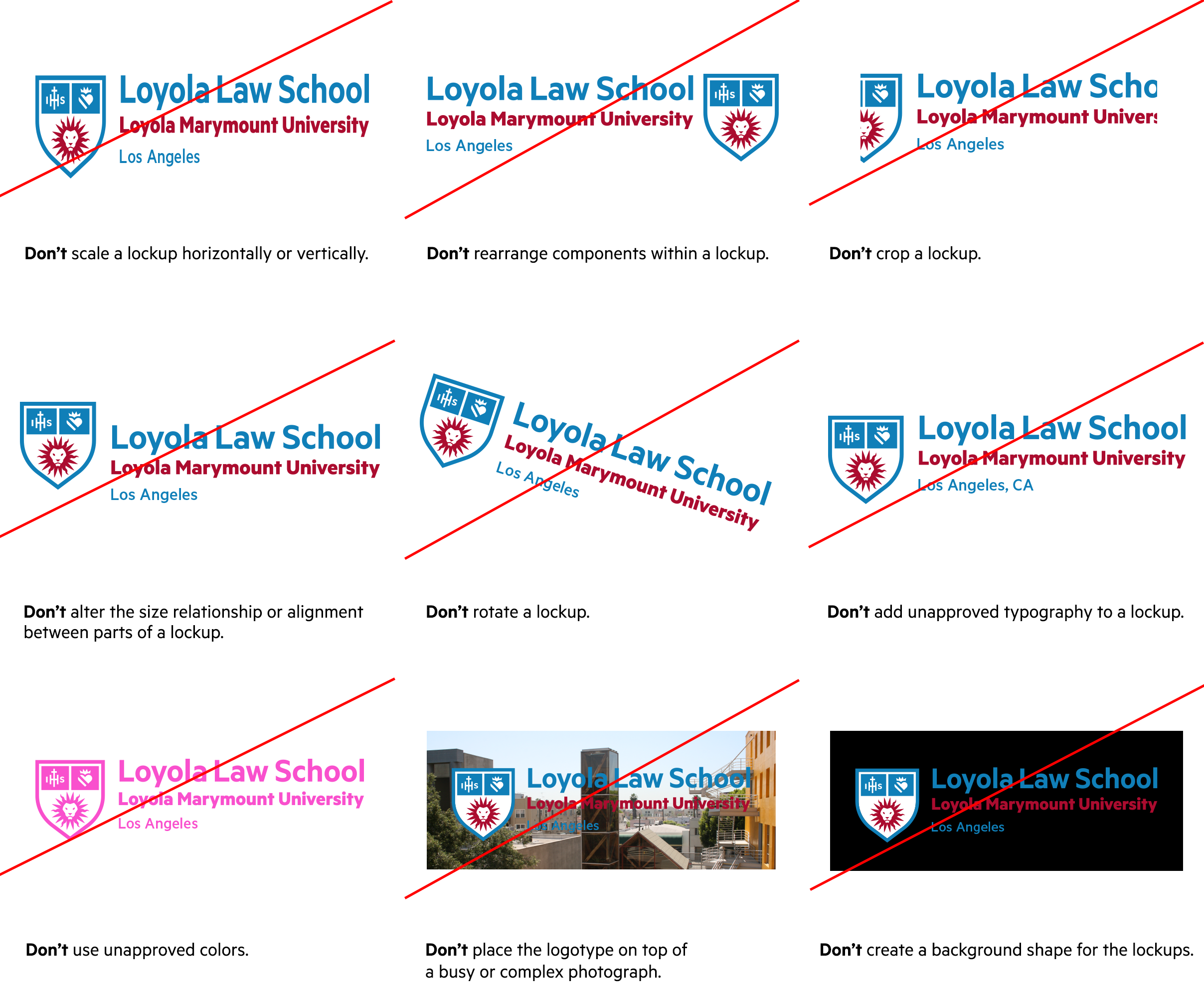 LLS Logo Lock-Ups: Primary - Loyola Marymount University